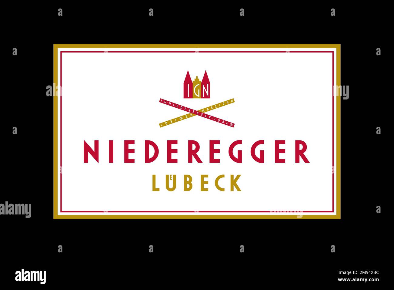 Niederegger, Logo, Black background Stock Photo - Alamy
