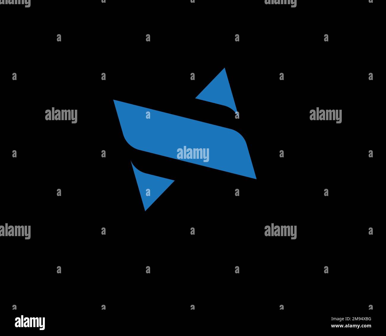 NetSol Technologies company, rotated logo, black background Stock Photo ...