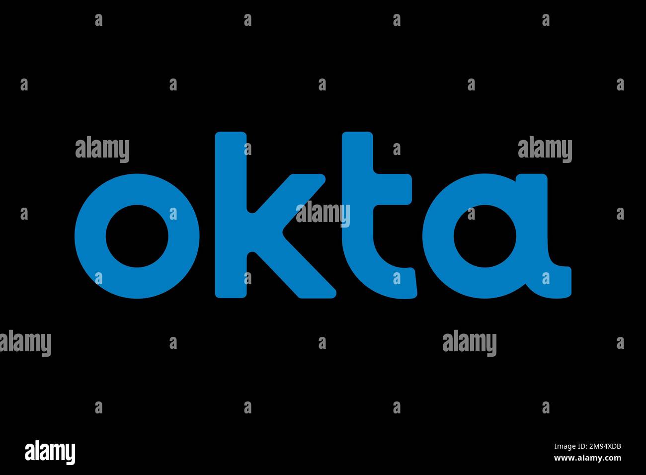 Okta identity management, Logo, Black background Stock Photo - Alamy