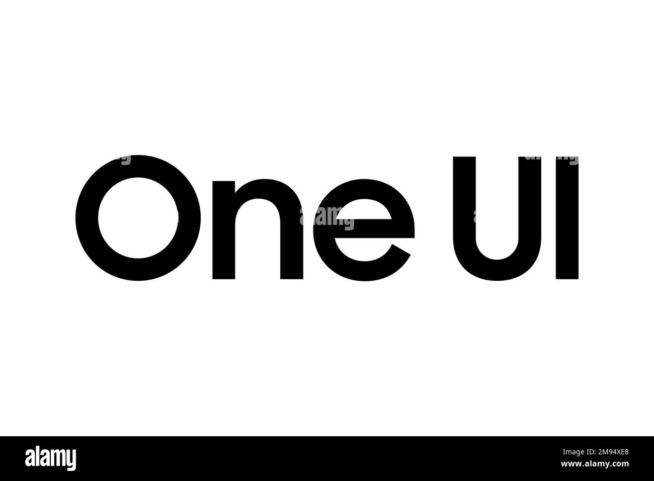 One UI, Logo, White Background Stock Photo - Alamy