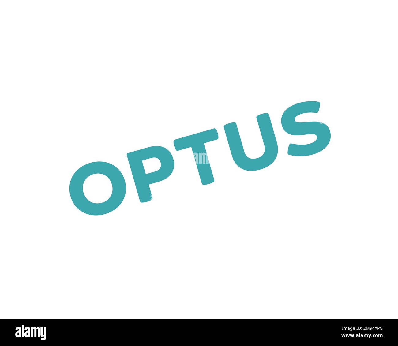 Optus, rotated logo, white background Stock Photo - Alamy