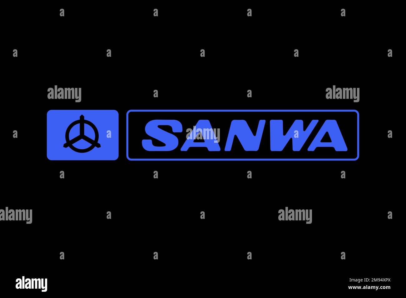 Sanwa Electronic, Logo, Black background Stock Photo - Alamy