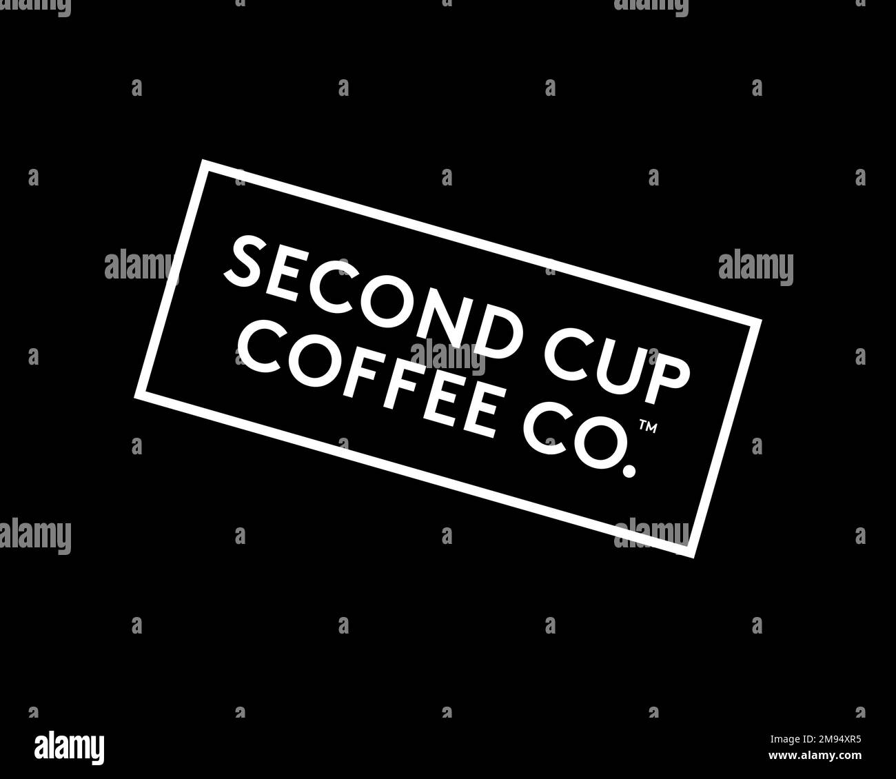 Second cup logo Black and White Stock Photos & Images - Alamy