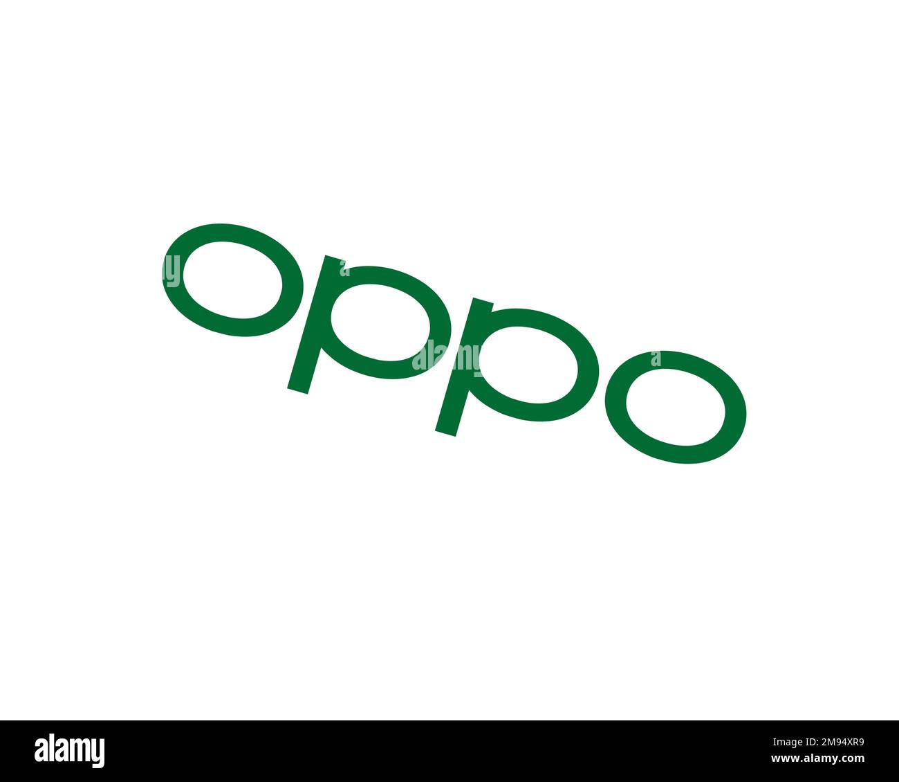Oppo, rotated logo, white background B Stock Photo - Alamy