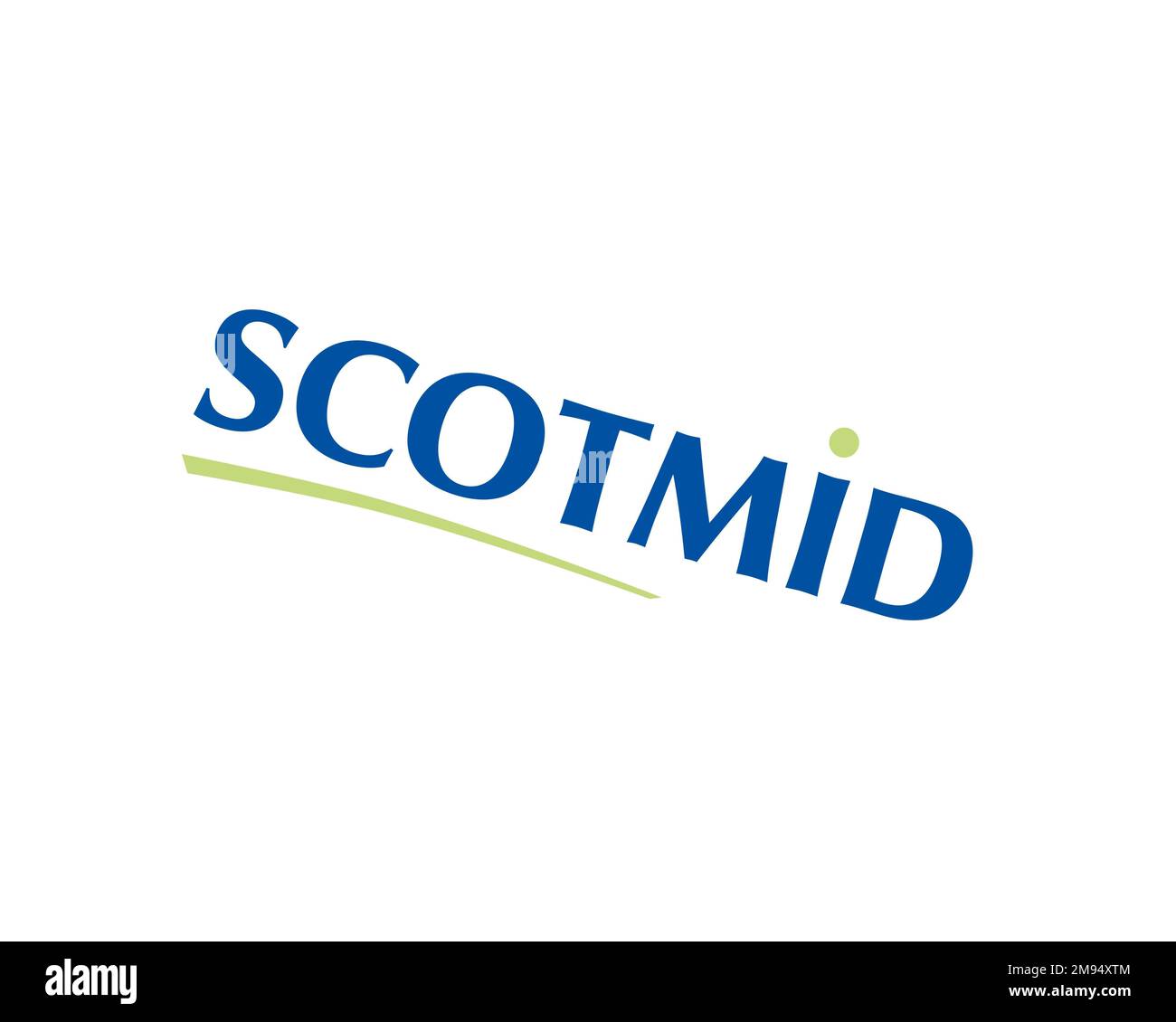 Scotmid, rotated logo, white background B Stock Photo - Alamy