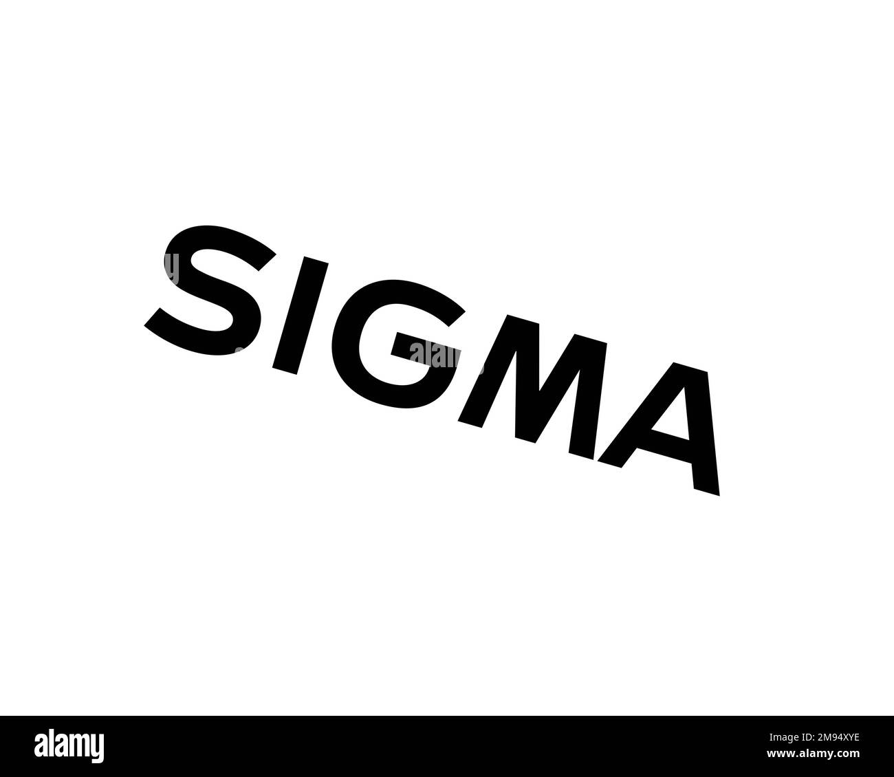 Sigma Corporation, rotated logo, white background B Stock Photo - Alamy