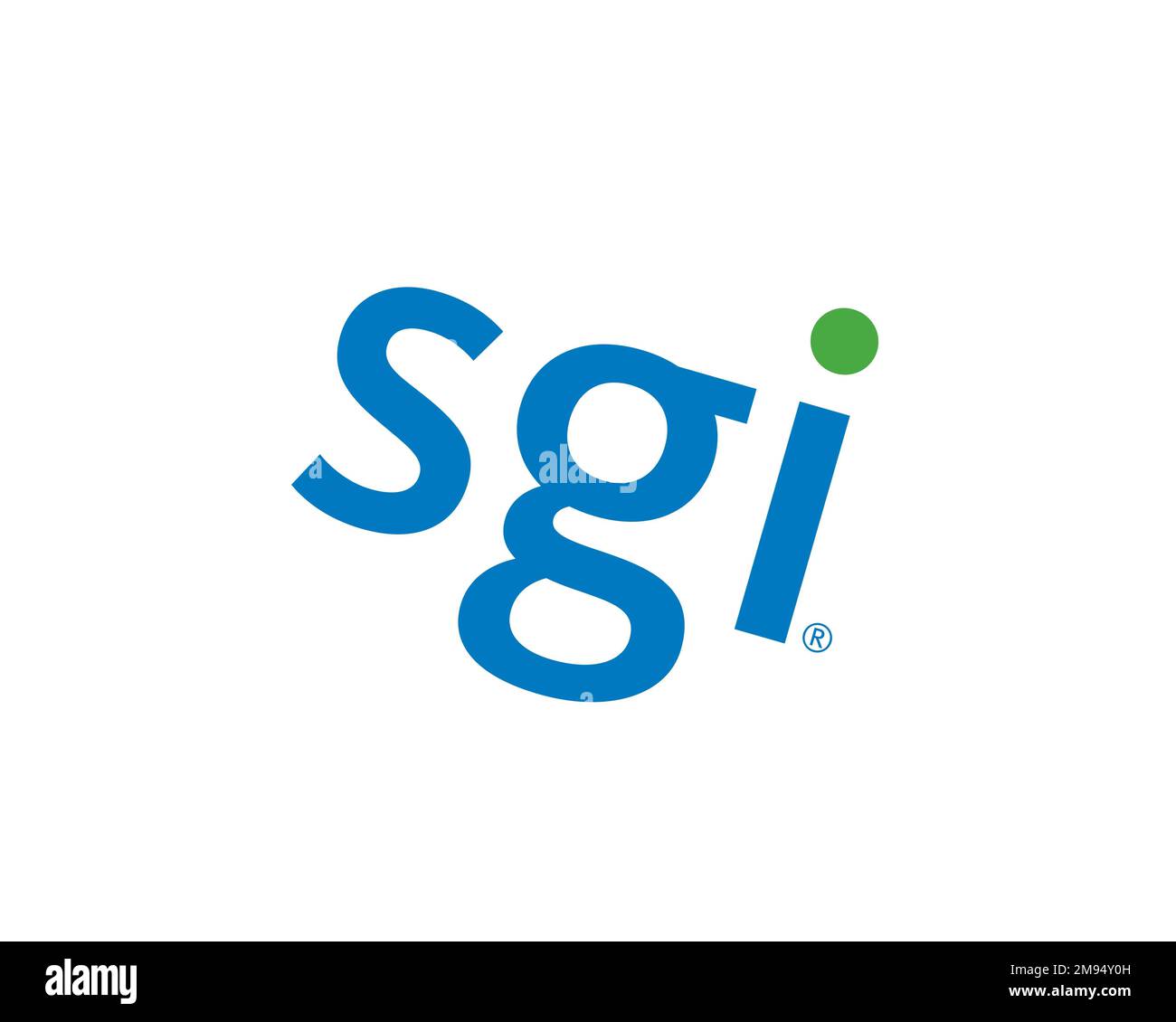 Silicon Graphics International, rotated logo, white background B Stock ...