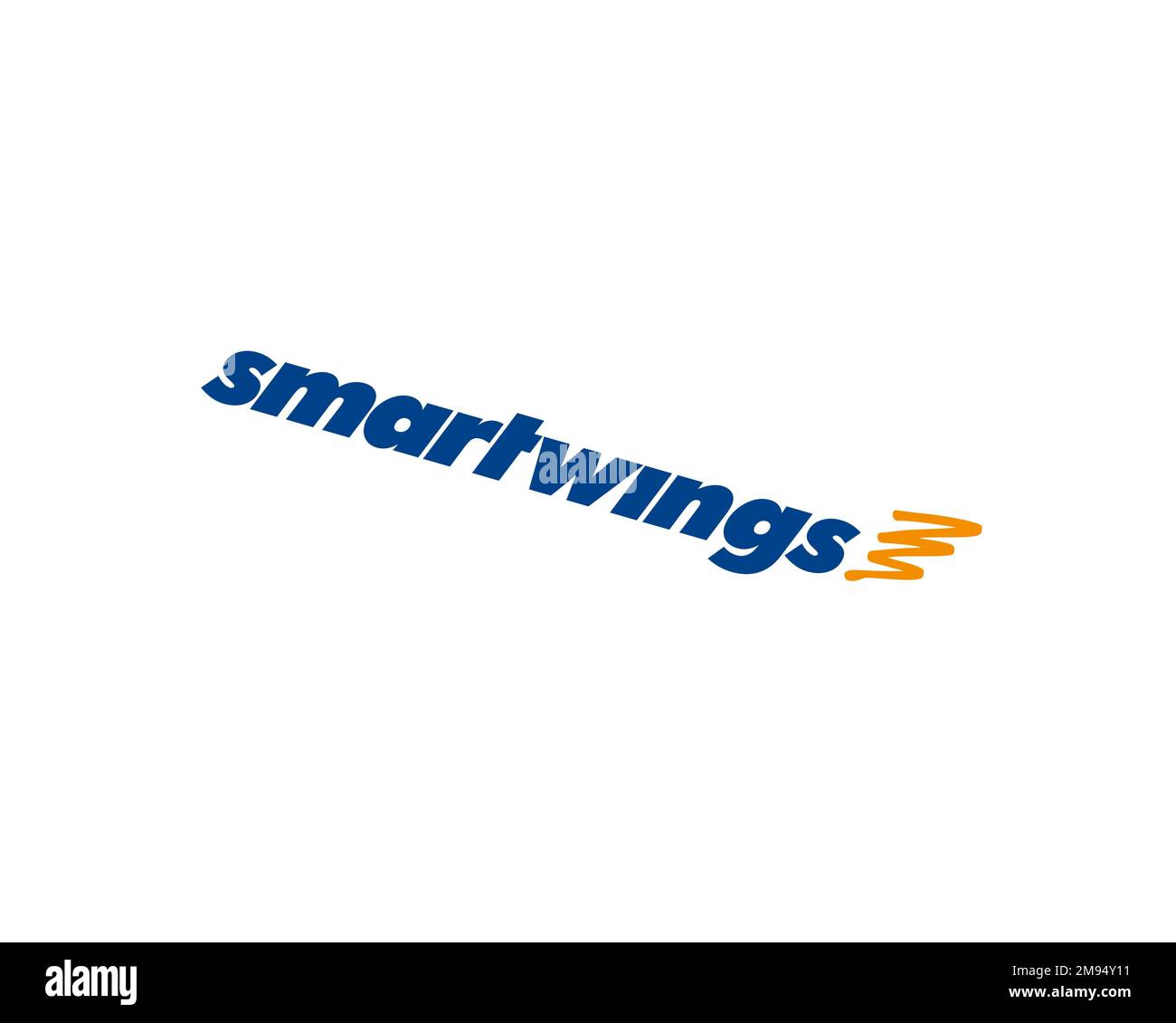 Smartwings Hungary, rotated logo, white background B Stock Photo - Alamy