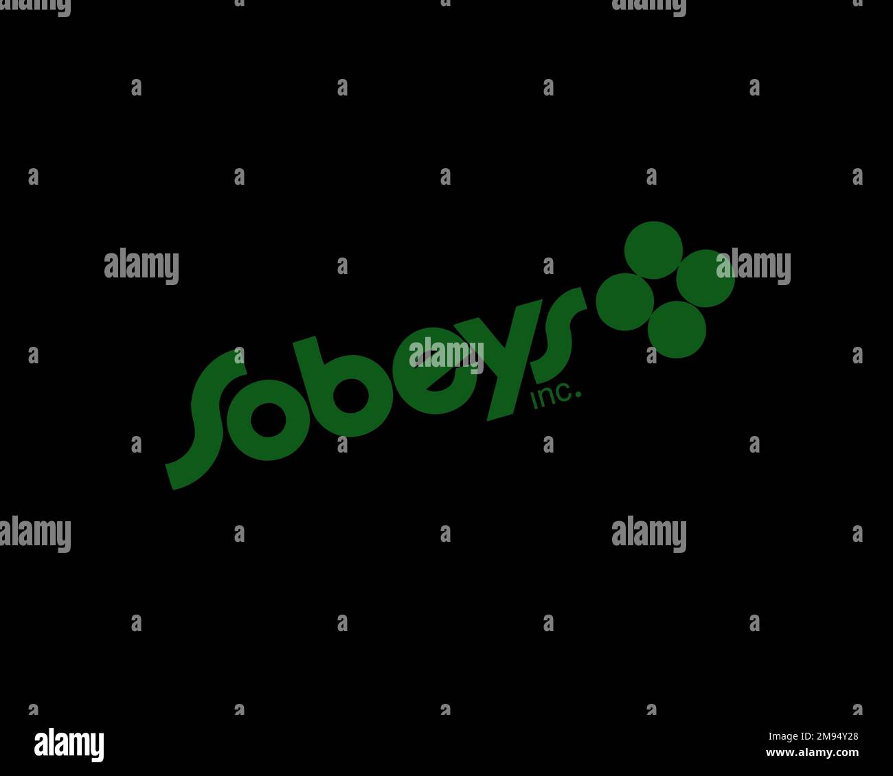 Sobeys, rotated logo, black background Stock Photo - Alamy