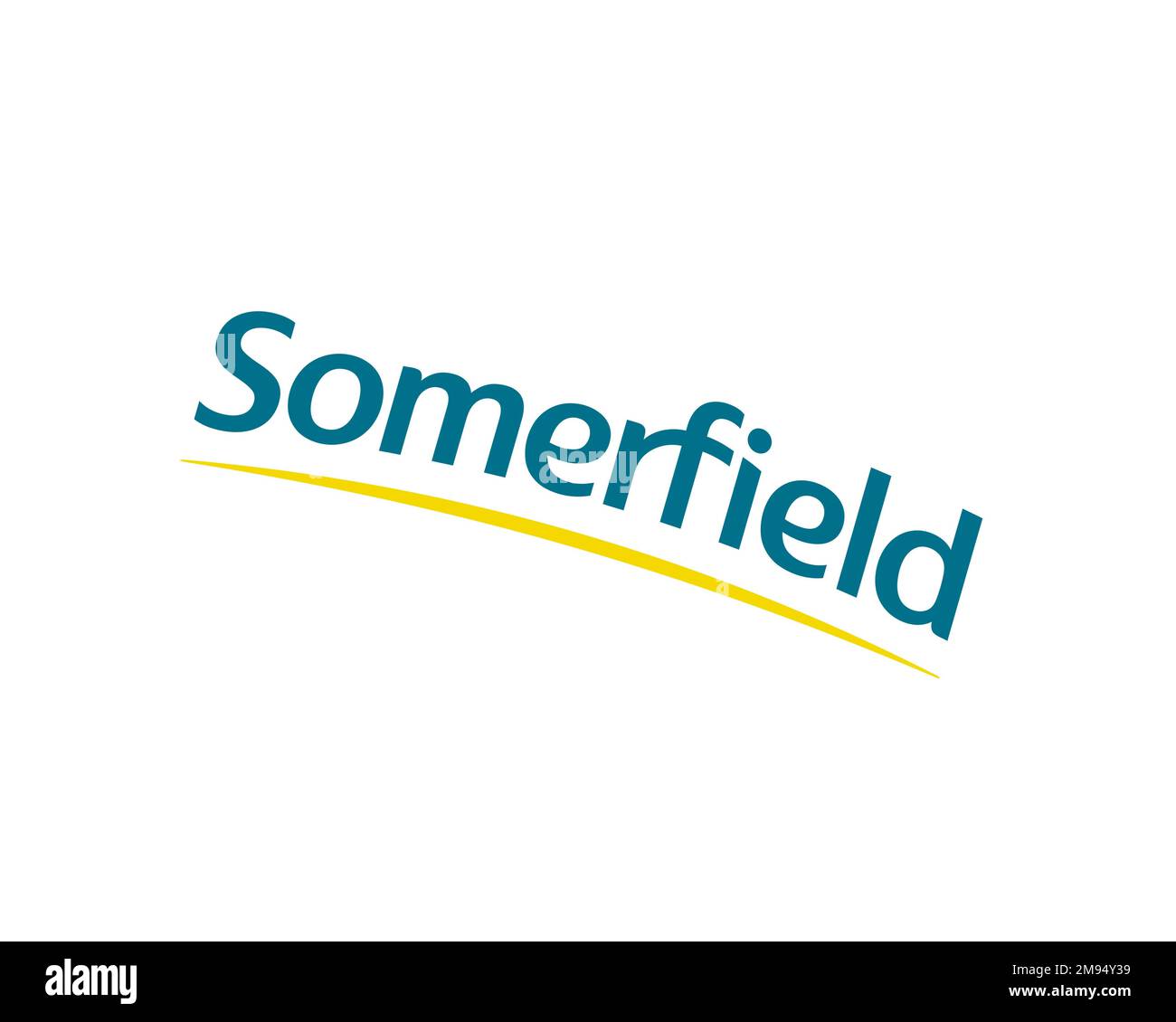 Somerfield, rotated logo, white background B Stock Photo - Alamy