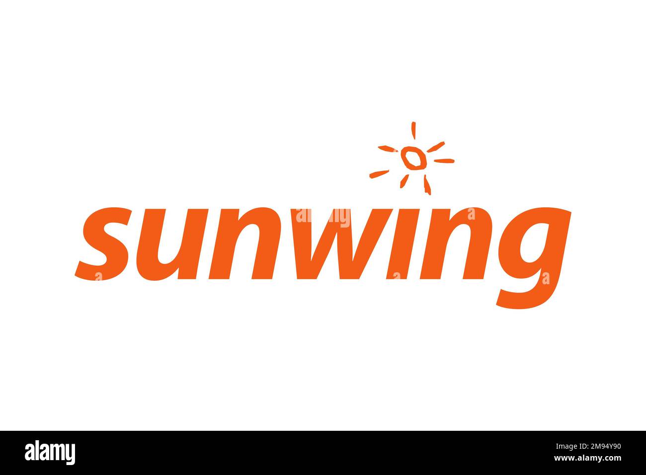Sunwing Airline, Logo, White background Stock Photo - Alamy