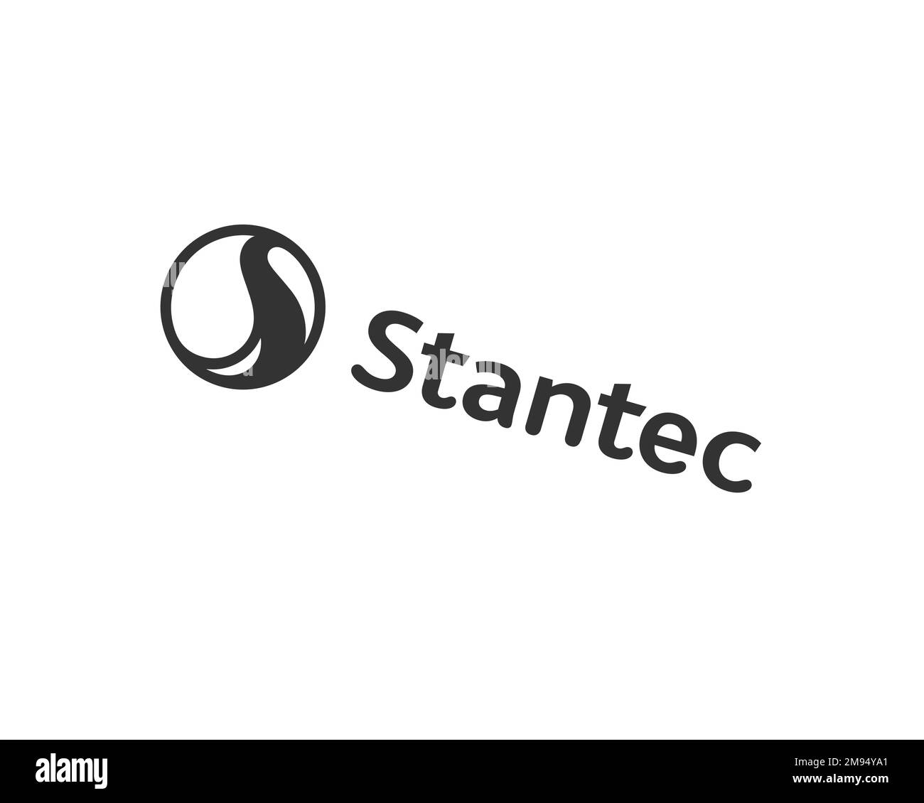 Stantec, rotated logo, white background B Stock Photo - Alamy