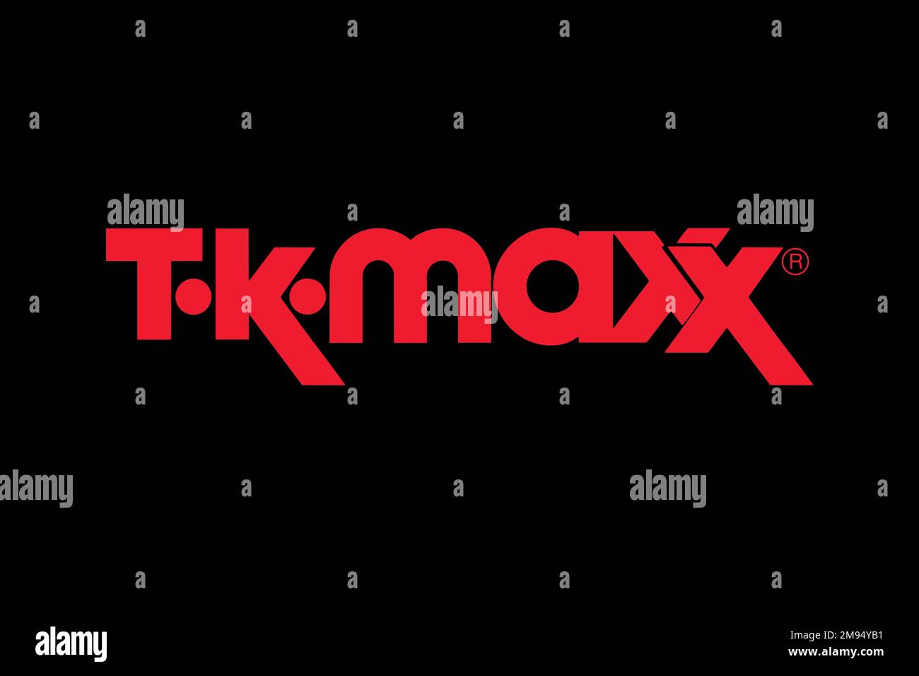 TK Maxx, Logo, Black background Stock Photo - Alamy