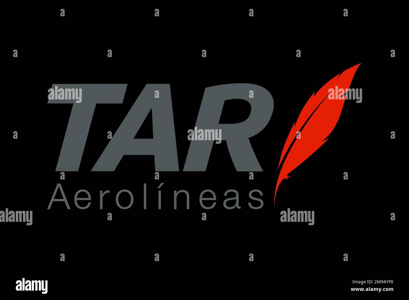 TAR Aerolineas, Logo, Black background Stock Photo - Alamy