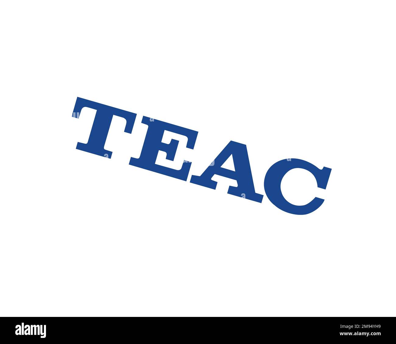 TEAC Corporation, rotated logo, white background B Stock Photo - Alamy