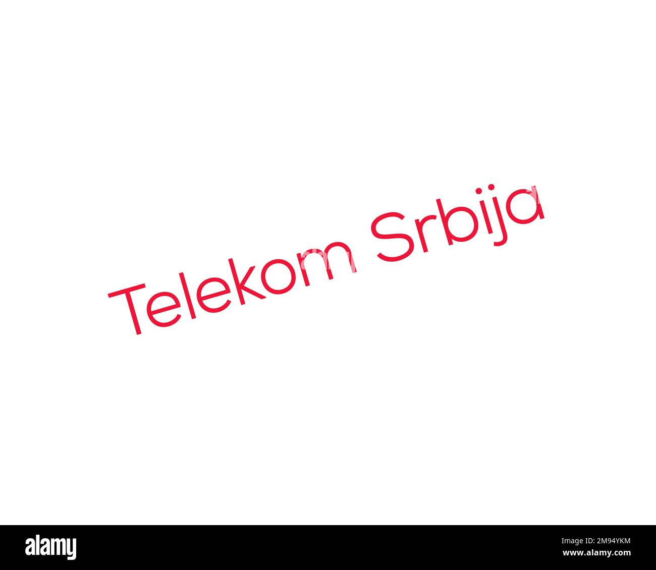 Telekom Srbija, rotated logo, white background Stock Photo - Alamy