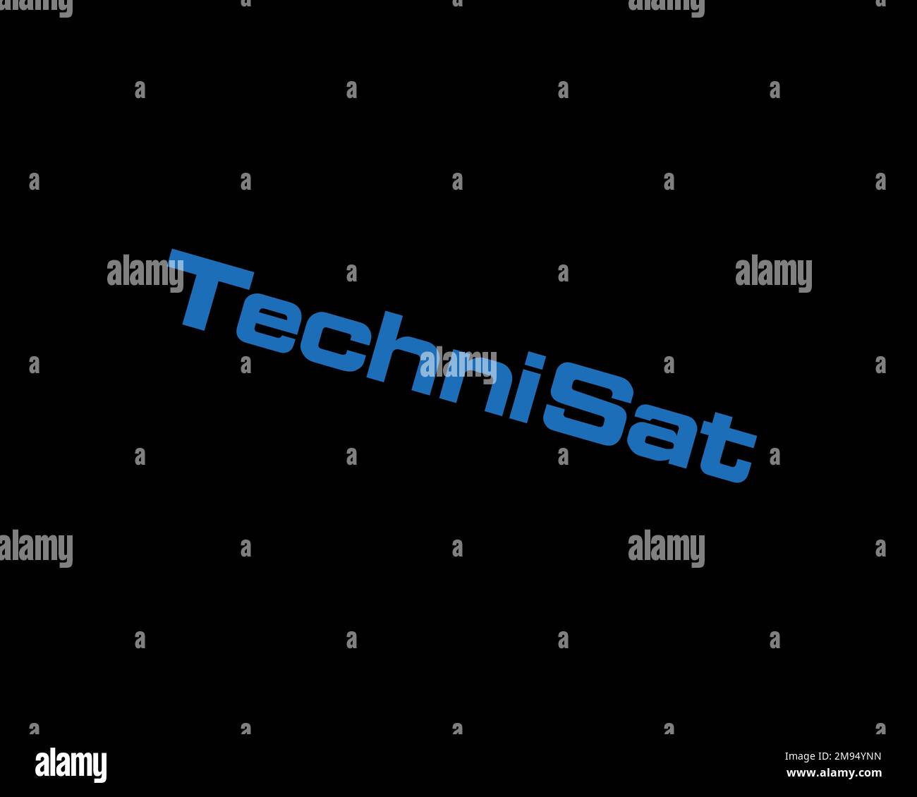TechniSat, rotated logo, black background B Stock Photo - Alamy