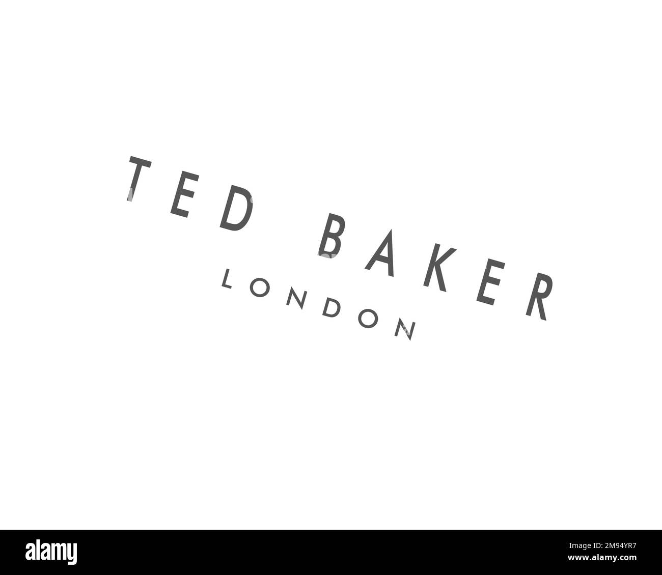 Ted Baker, Rotated Logo, White Background B Stock Photo - Alamy