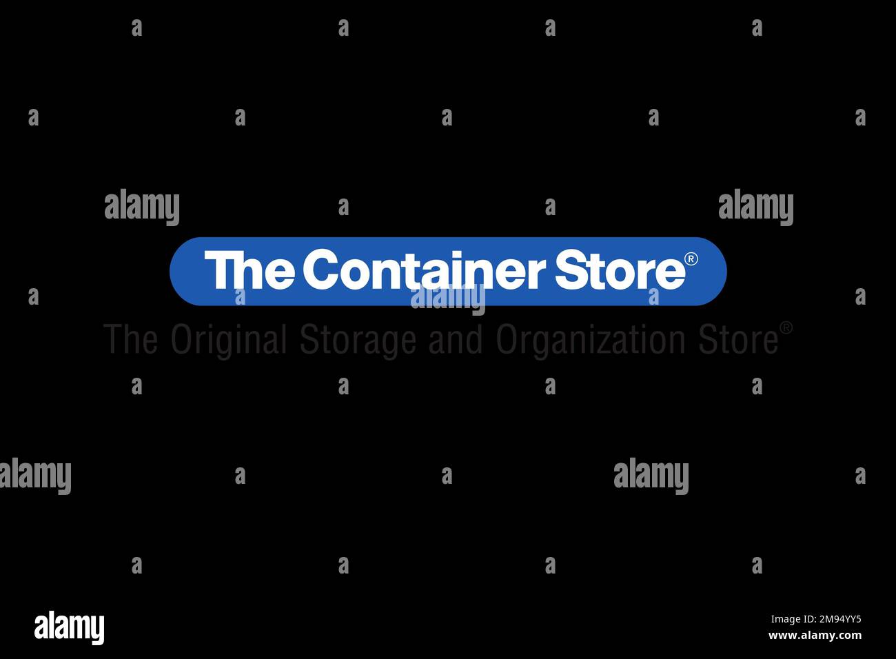 The Container Store, Logo, Black background Stock Photo - Alamy