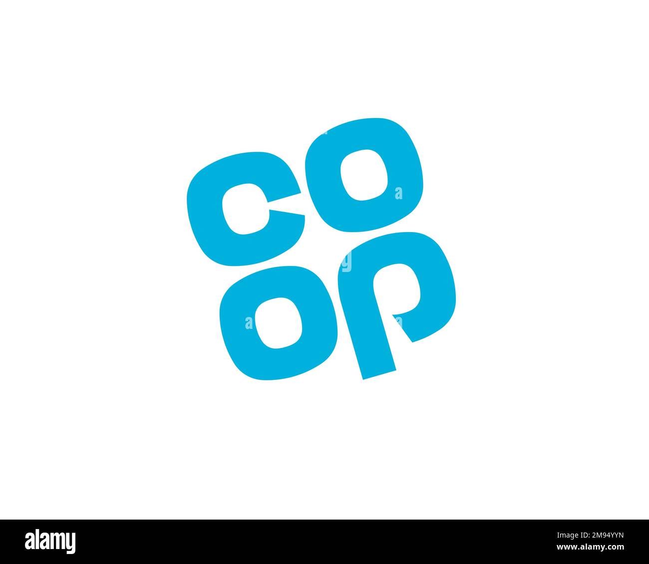 The Co operative Group, rotated logo, white background Stock Photo - Alamy