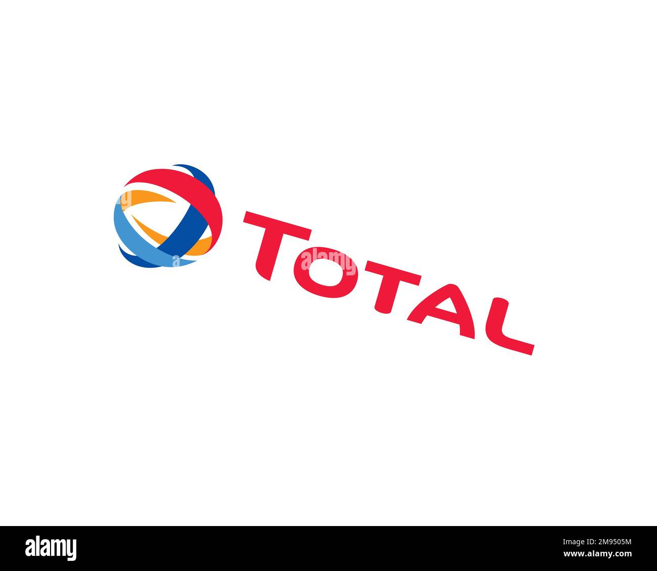 Total S. A. rotated logo, white background B Stock Photo - Alamy