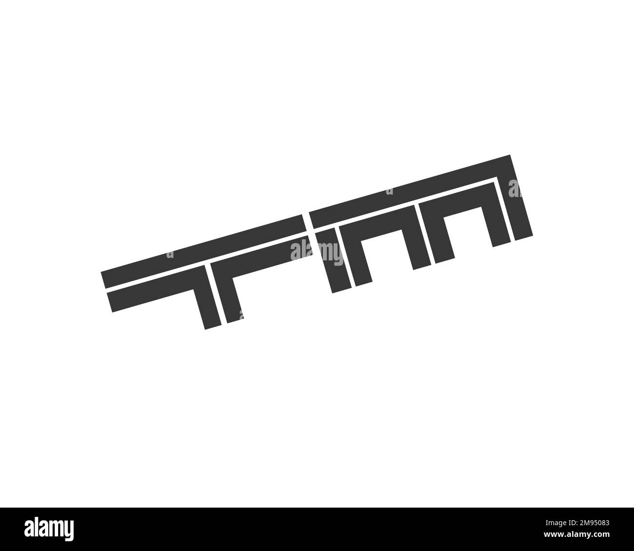 TrackMania, rotated logo, white background Stock Photo - Alamy