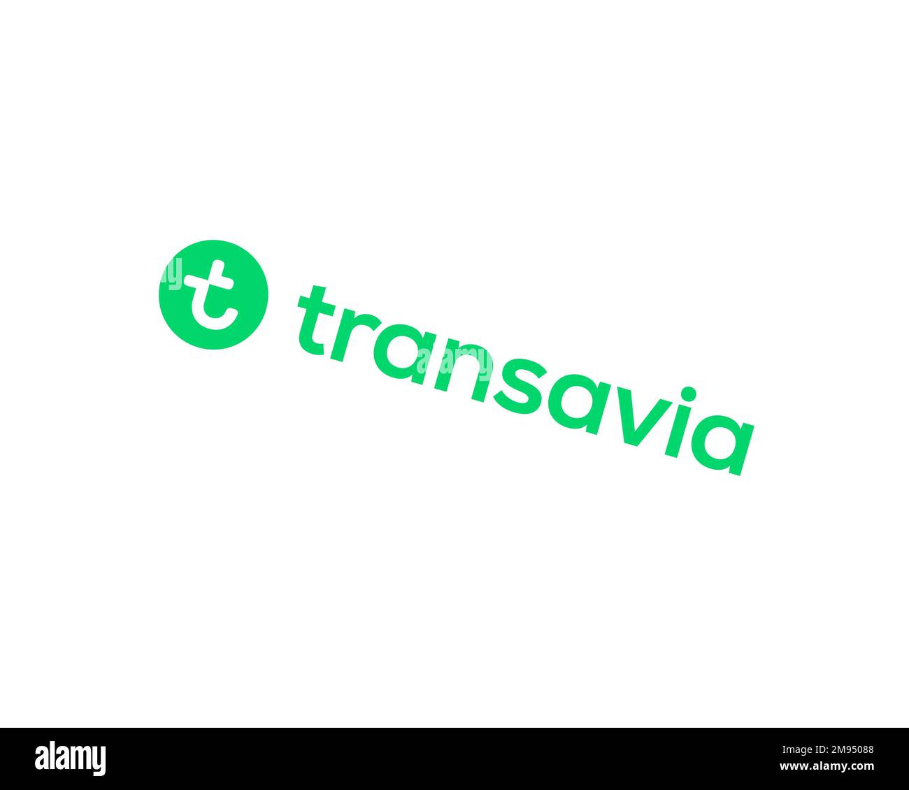 Transavia, rotated logo, white background B Stock Photo - Alamy