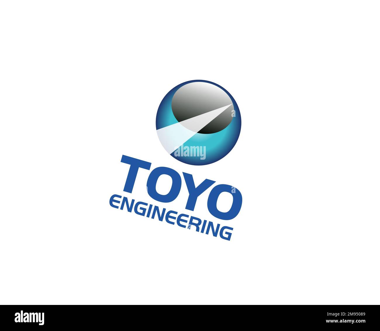 Toyo Engineering Corporation, rotated logo, white background B Stock ...
