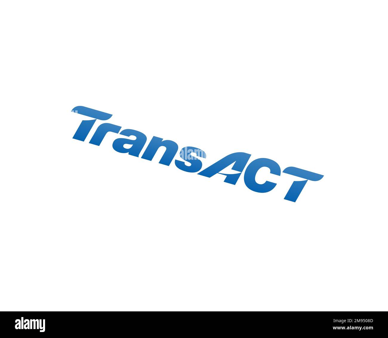 TransACT, rotated logo, white background B Stock Photo - Alamy