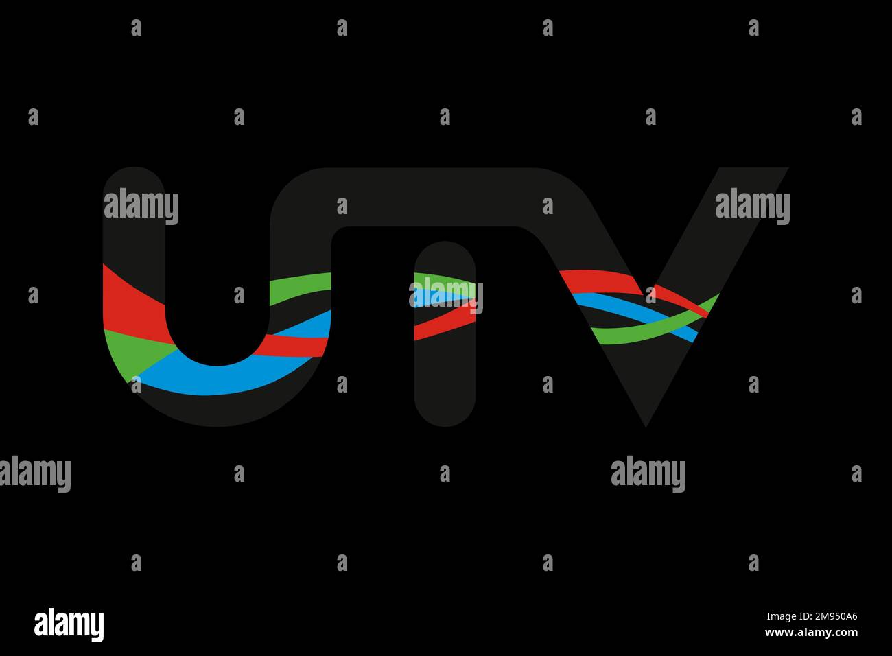 UTV Software Communications, Logo, Black background Stock Photo - Alamy