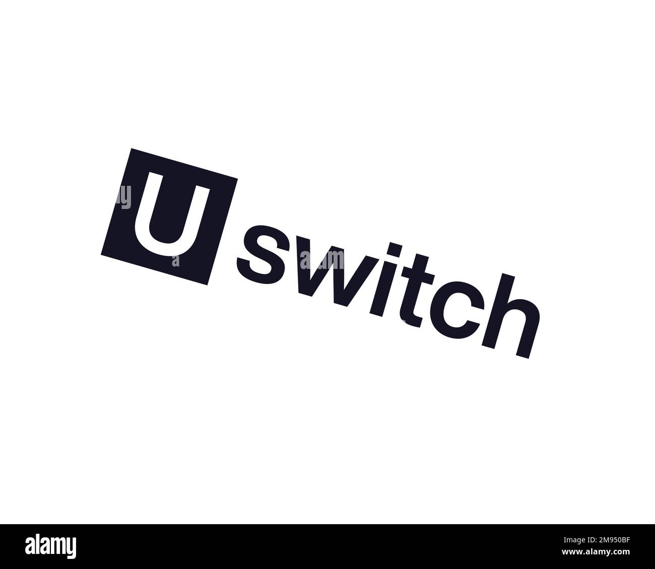 Uswitch, rotated logo, white background B Stock Photo - Alamy