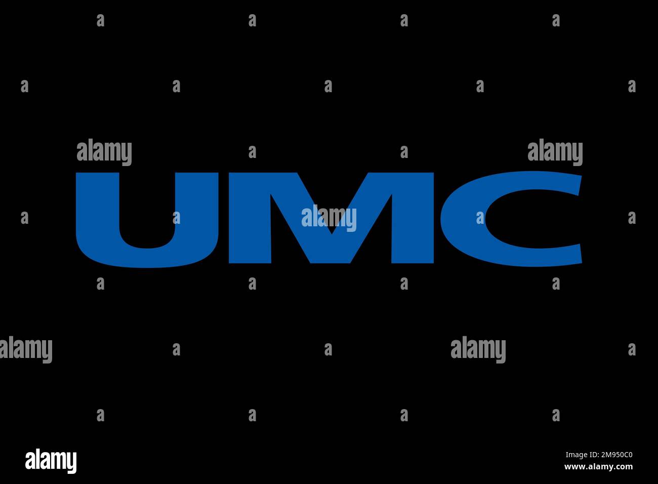 United Microelectronics Corporation, Logo, Black background Stock Photo ...