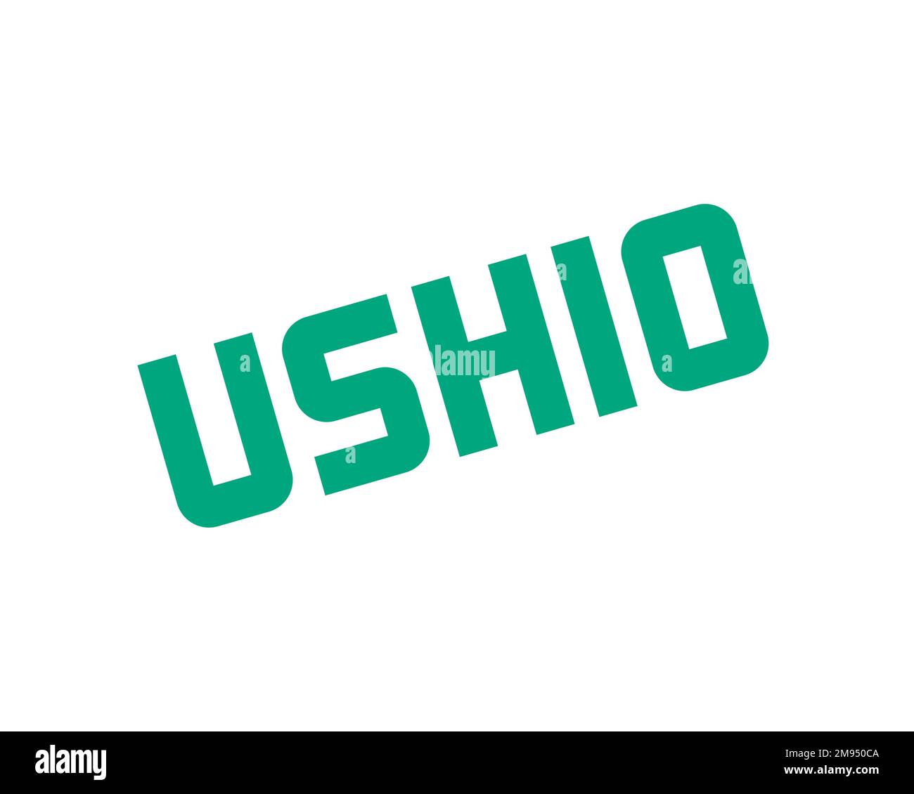 Ushio Inc. rotated logo, white background Stock Photo - Alamy