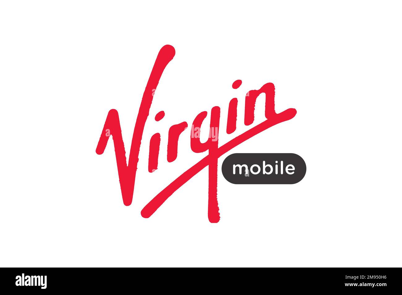 Virgin Mobile Chile, Logo, White background Stock Photo - Alamy