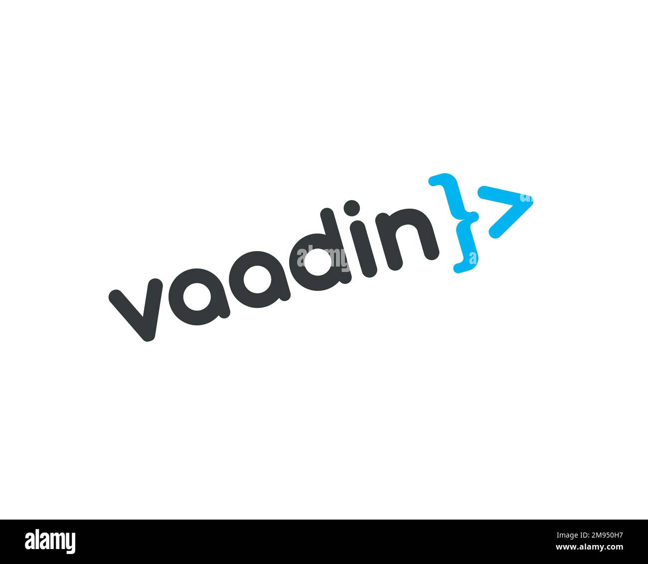 Vaadin, rotated logo, white background Stock Photo - Alamy
