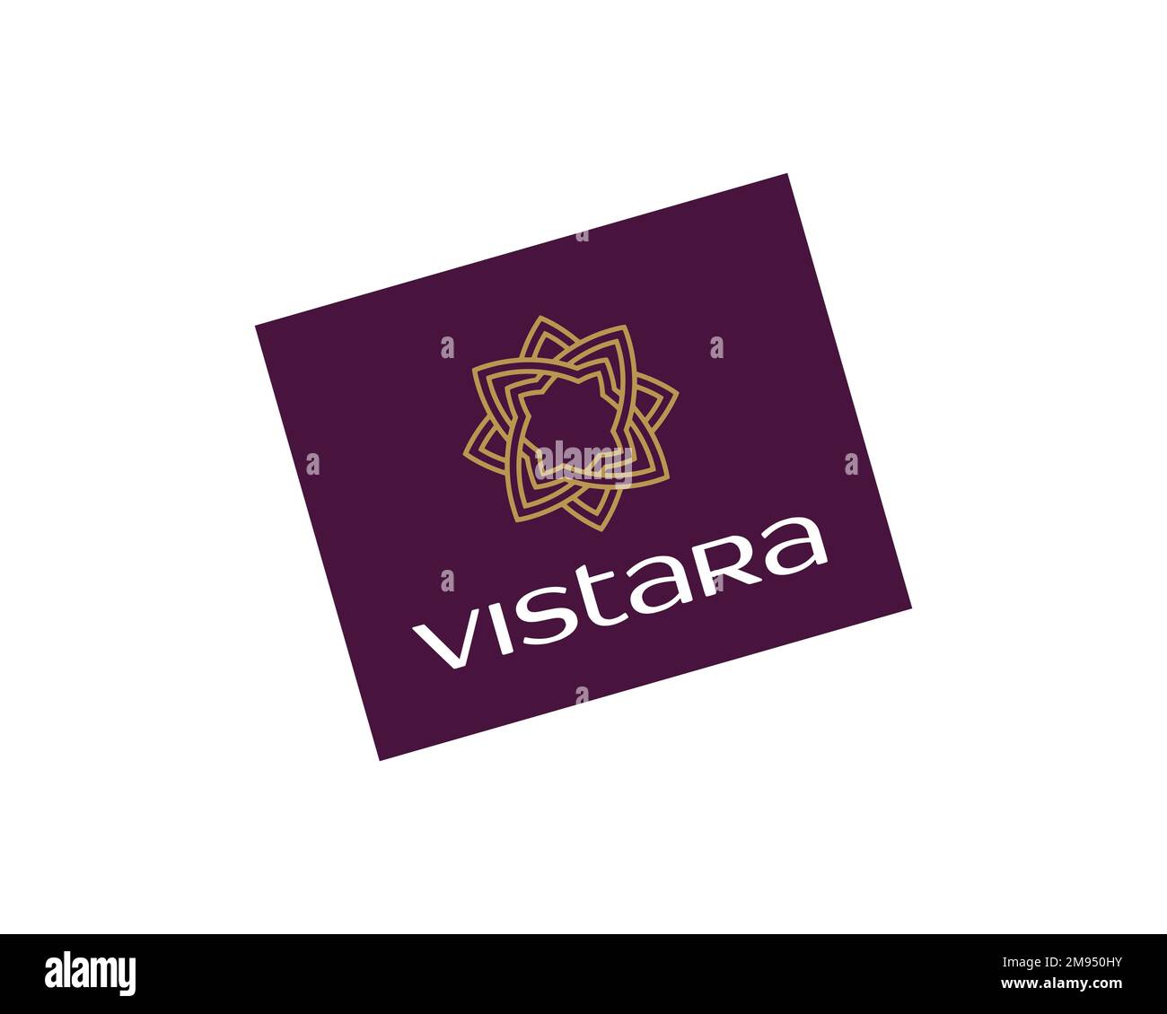 Vistara, rotated logo, white background Stock Photo - Alamy