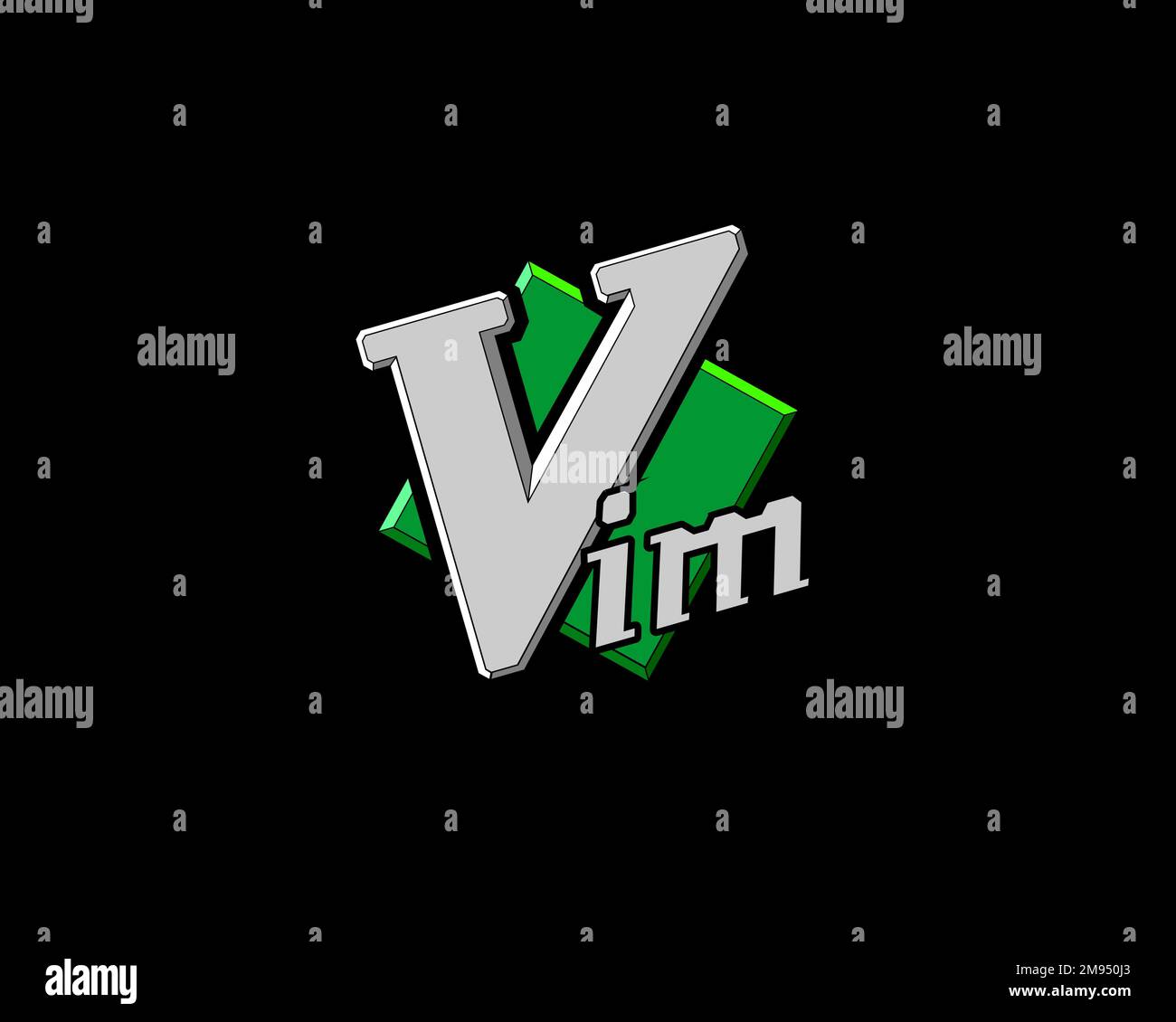 Vim text editor, rotated logo, black background Stock Photo - Alamy Vim text editor, rotated logo, black background Stock Photo - Alamy