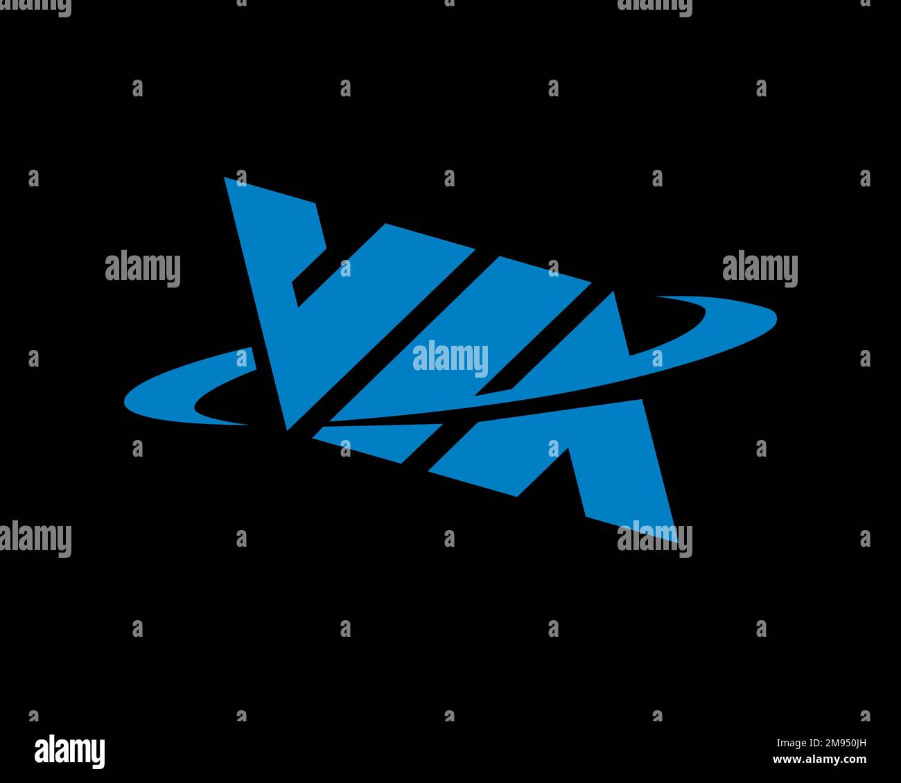 VIA Technologies, rotated logo, black background B Stock Photo - Alamy