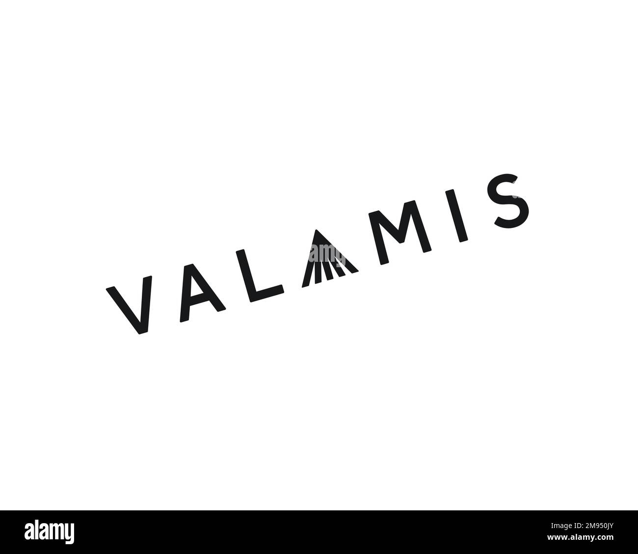 Valamis Group Ltd. rotated logo, white background Stock Photo - Alamy