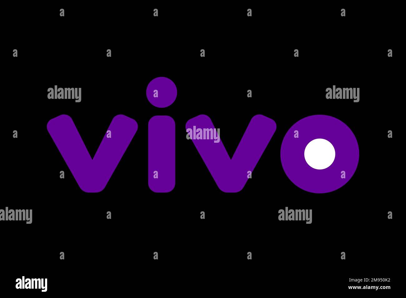 Vivo telecommunications, Logo, Black background Stock Photo - Alamy