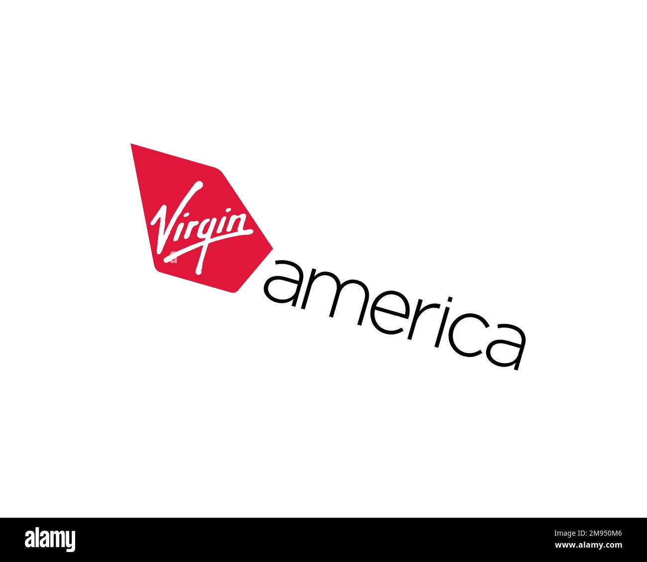 Virgin America, rotated logo, white background B Stock Photo - Alamy