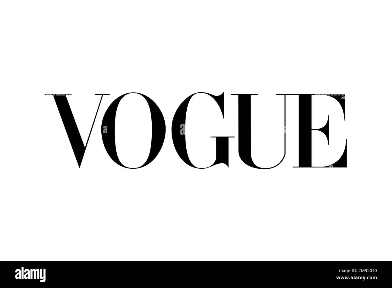 Vogue magazine, Logo, White background Stock Photo - Alamy