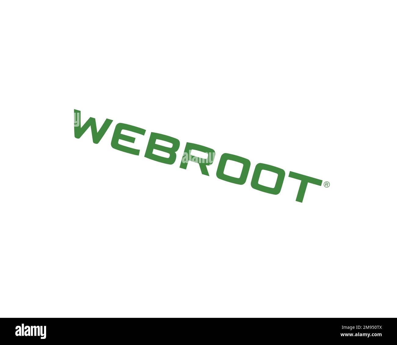 Webroot, rotated logo, white background B Stock Photo - Alamy