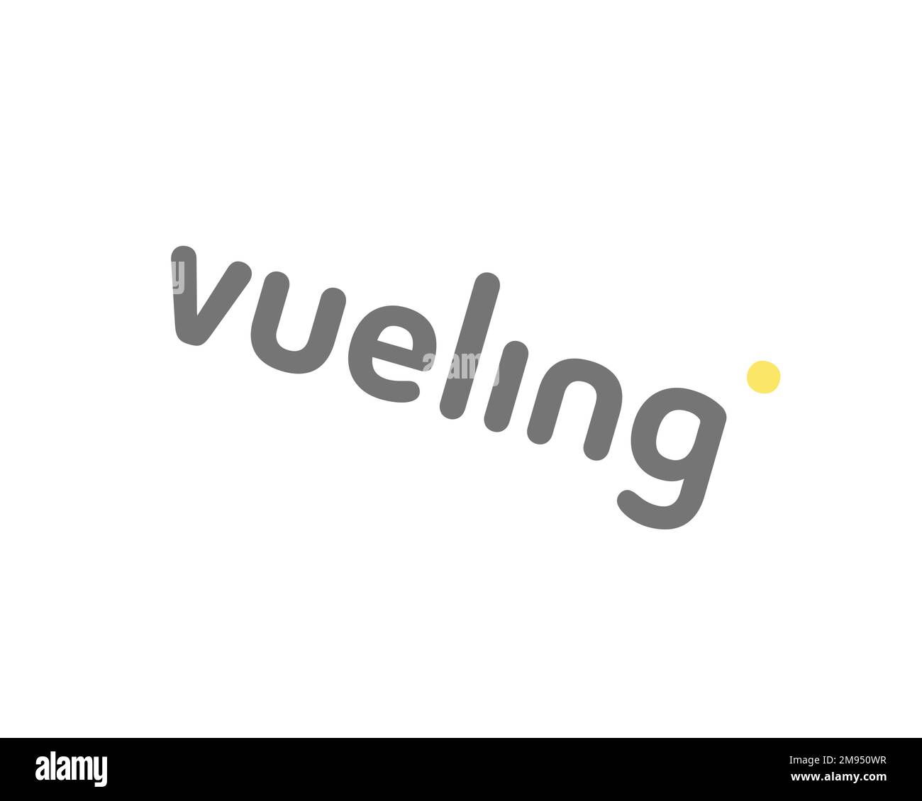 Vueling, rotated logo, white background B Stock Photo - Alamy