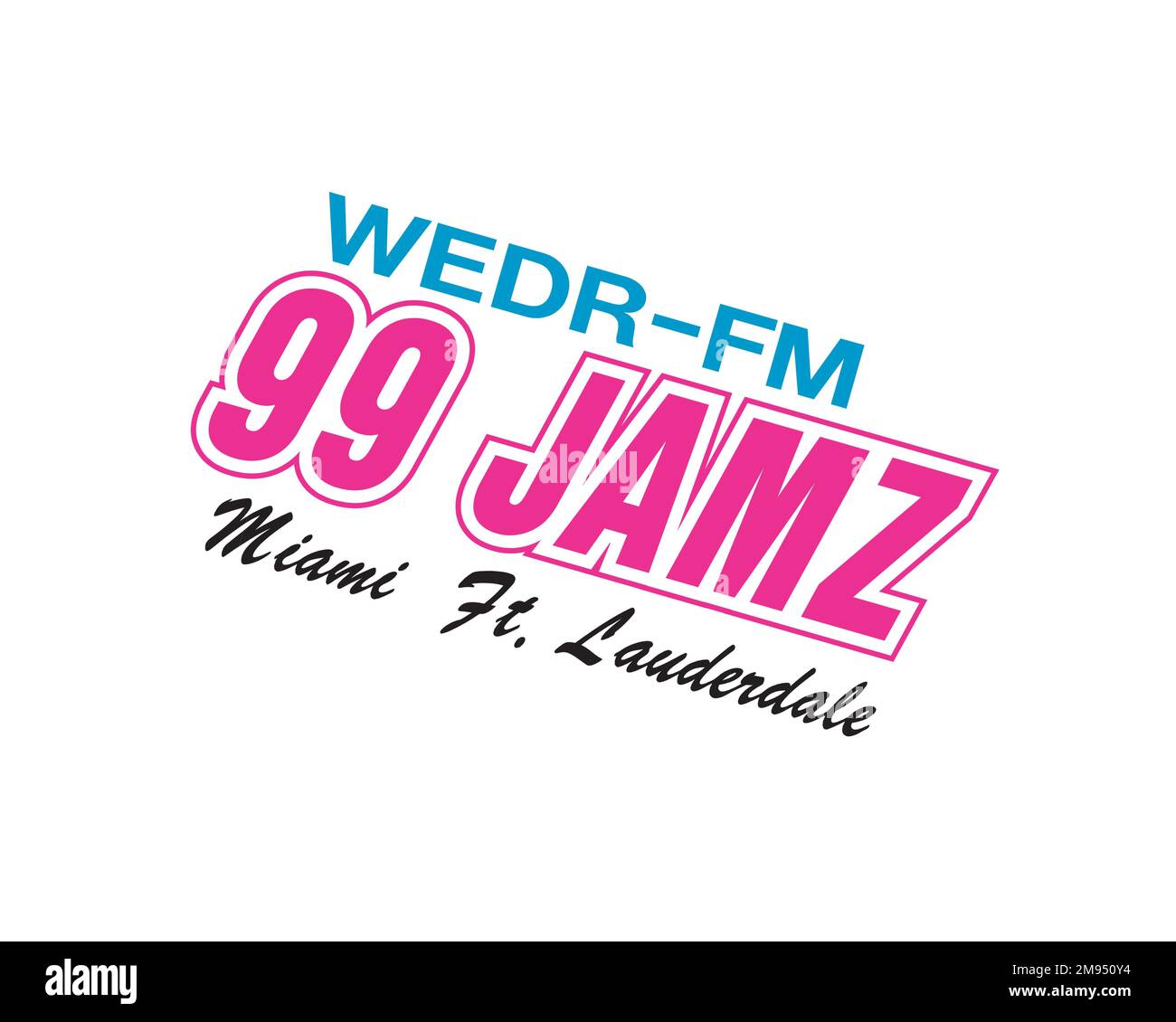 WEDR, rotated logo, white background B Stock Photo - Alamy