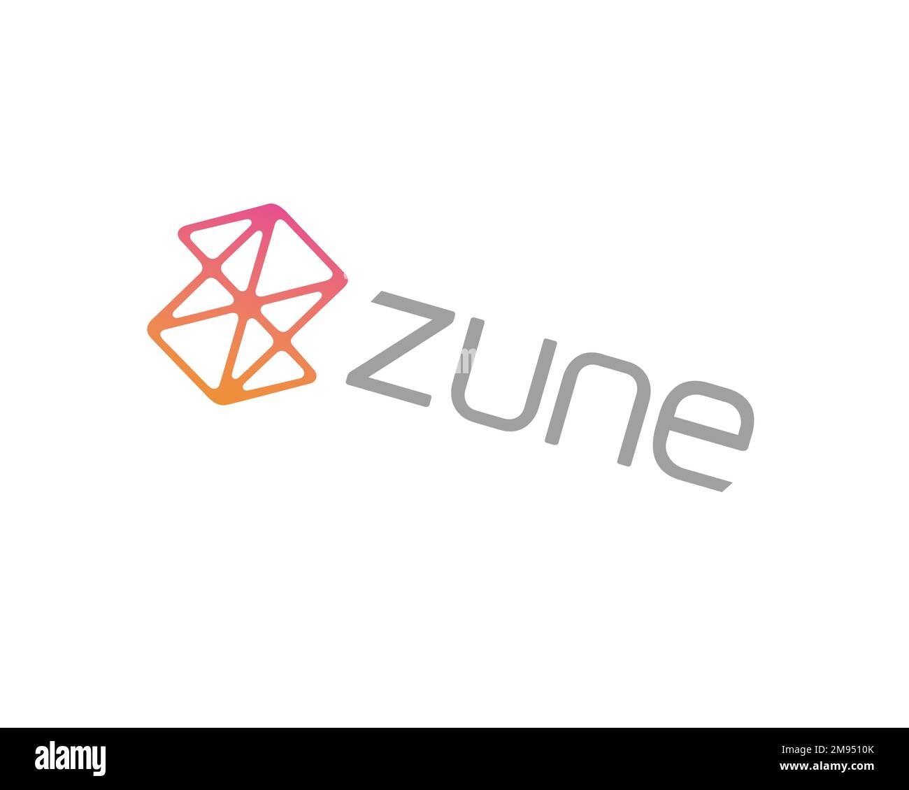 Zune, rotated logo, white background B Stock Photo - Alamy
