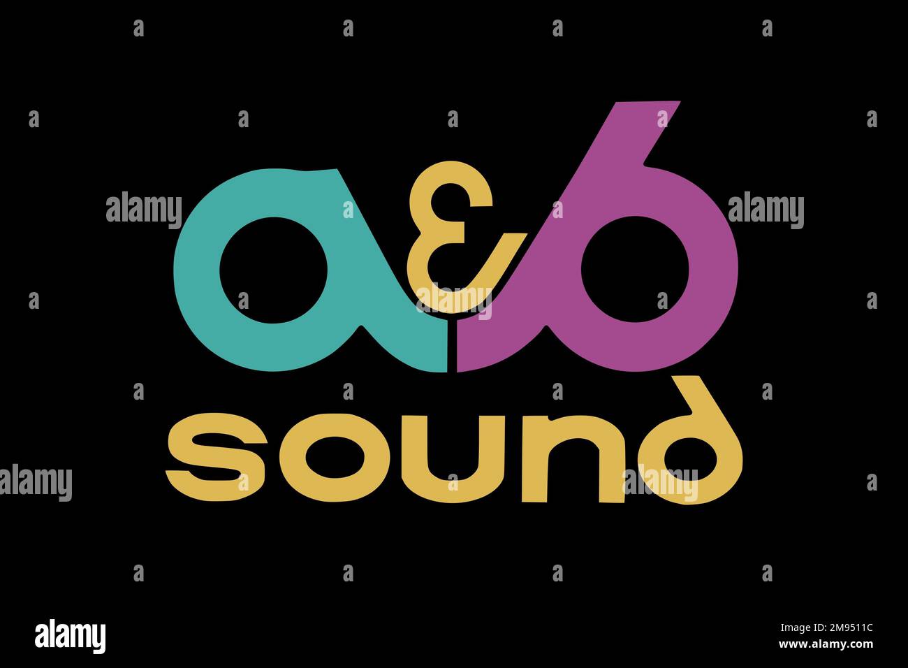 A&B Sound, Logo, Black background Stock Photo - Alamy
