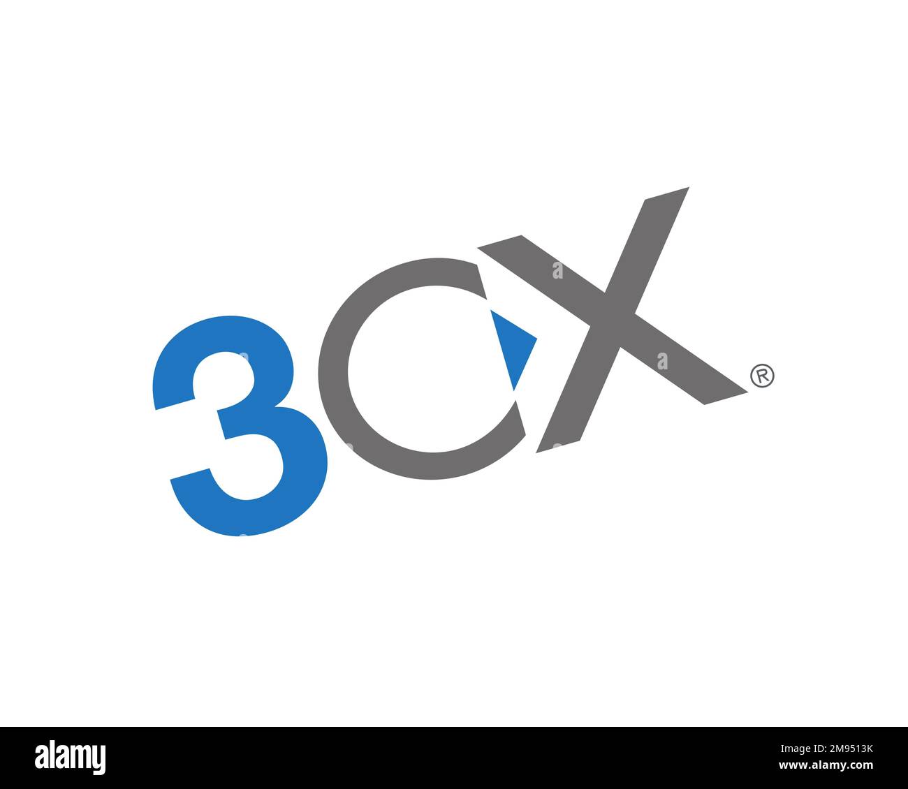 3CX, rotated logo, white background Stock Photo - Alamy