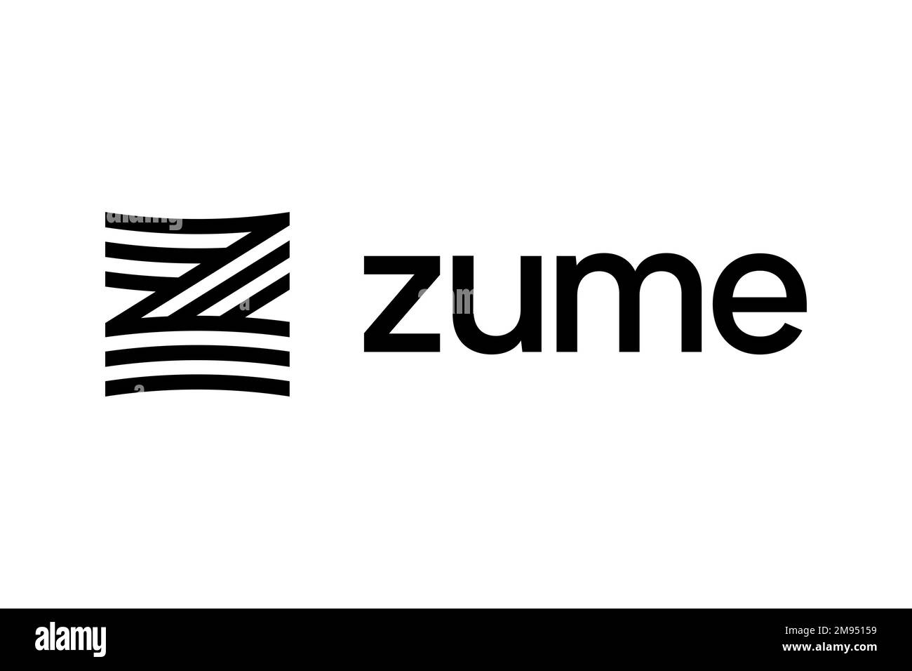 Zume, Logo, White background Stock Photo - Alamy