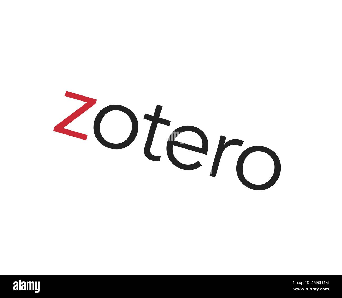 Zotero, rotated logo, white background B Stock Photo - Alamy